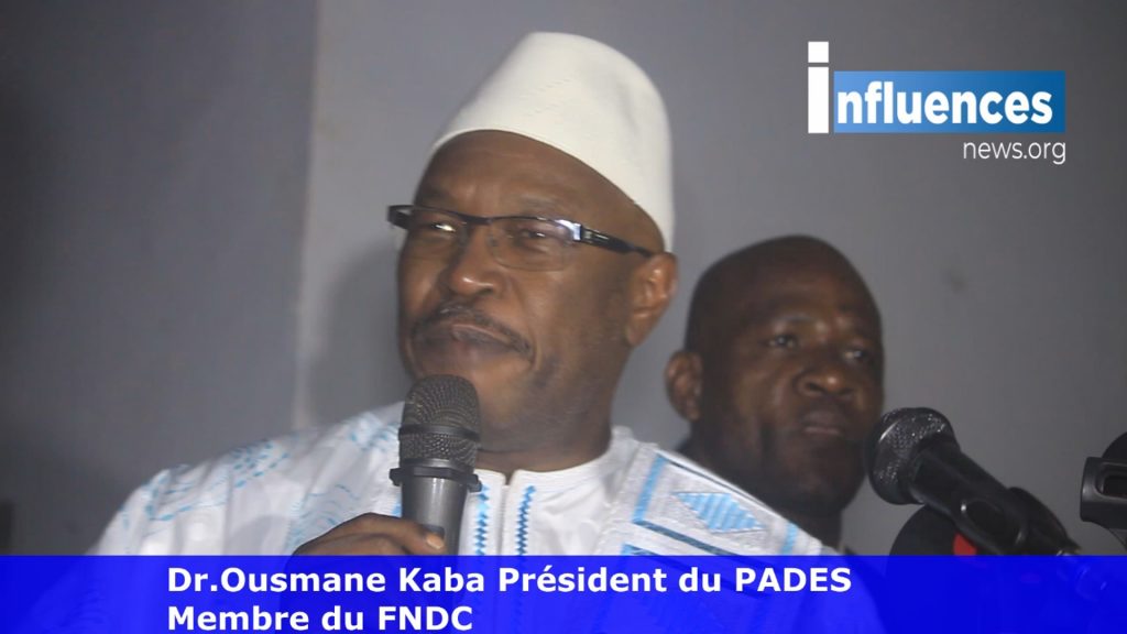 Dr Ousmane kaba appelle à l’unité du peuple pour empêcher Alpha dans ...