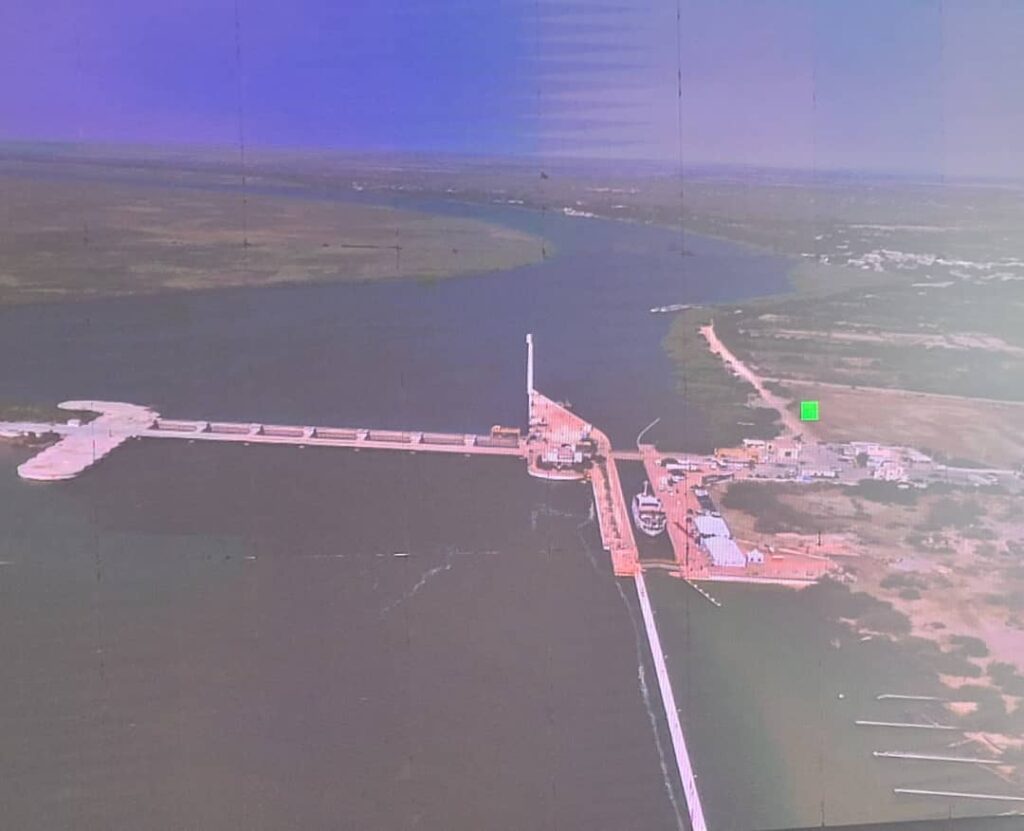 Barrage de Diama construit par l’OMVS à la frontière sénégalo ...